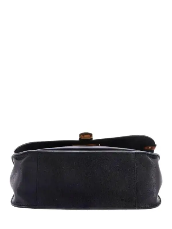 LOUIS VUITTON Vaugirard Handbag Monogram Canvas With Leather Satchel - Black