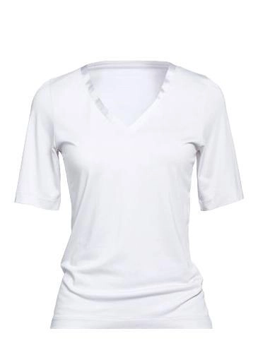 Majestic Filatures Organic Cotton And Lyocell V-neck T-shirt - Light Grey