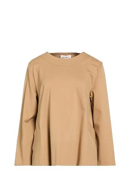 MEIMEIJ Viscose Blend Long Sleeve Sweatshirt - Beige