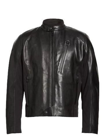 Belstaff Cow Leather Biker Jacket - Black