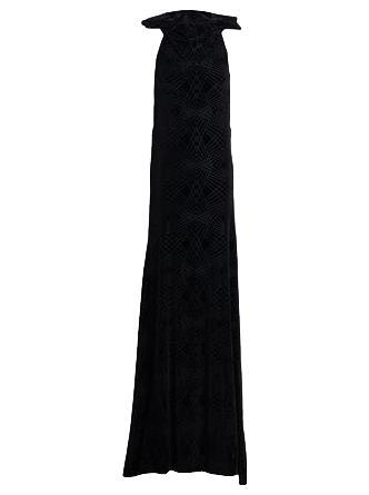 Pinko Velvet Maxi Gown - Black