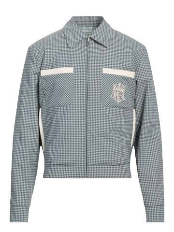 Amiri Check Woven Harrington Jacket - Blue