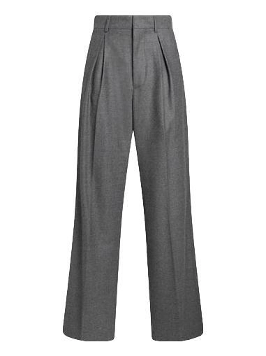 MAISON MARGIELA Virgin Wool Wide-leg Trousers - Grey