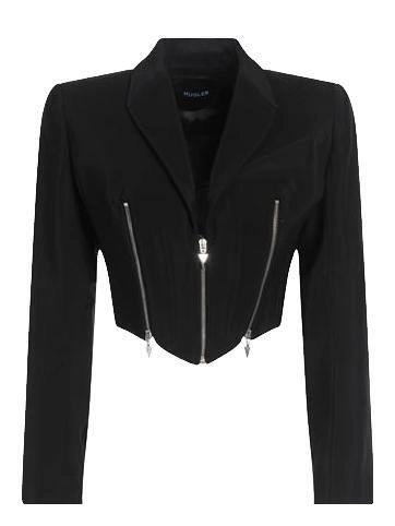 MUGLER Jacket Size Viscose, Virgin Wool - Black
