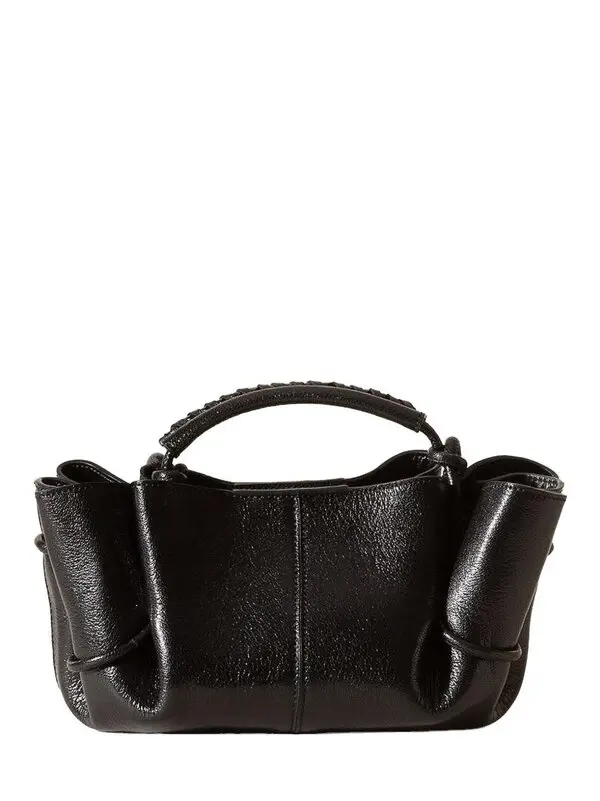 Hereu Arta Mini Leather Handbag - Black