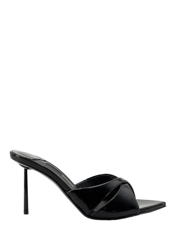 LE SILLA Shirley Patent Leather Mules - Black