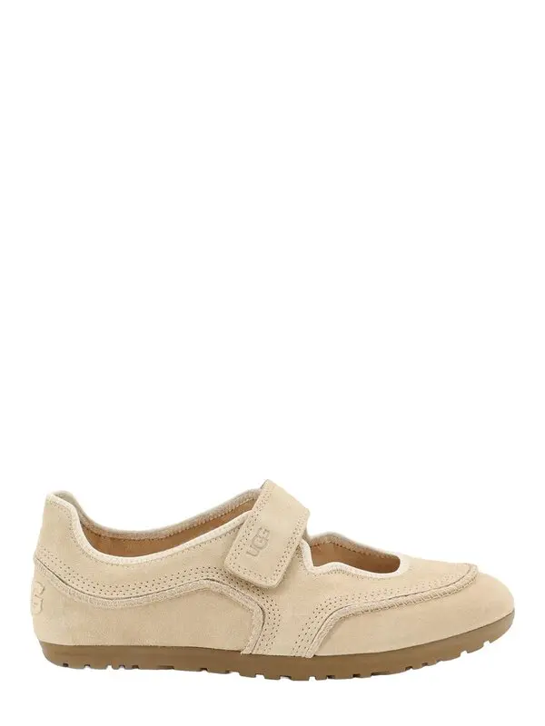 UGG Quill Mary Suede Sneakers - Beige