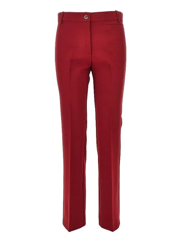 Pinko Viscose-blend Crêpe Flare Pants - Red