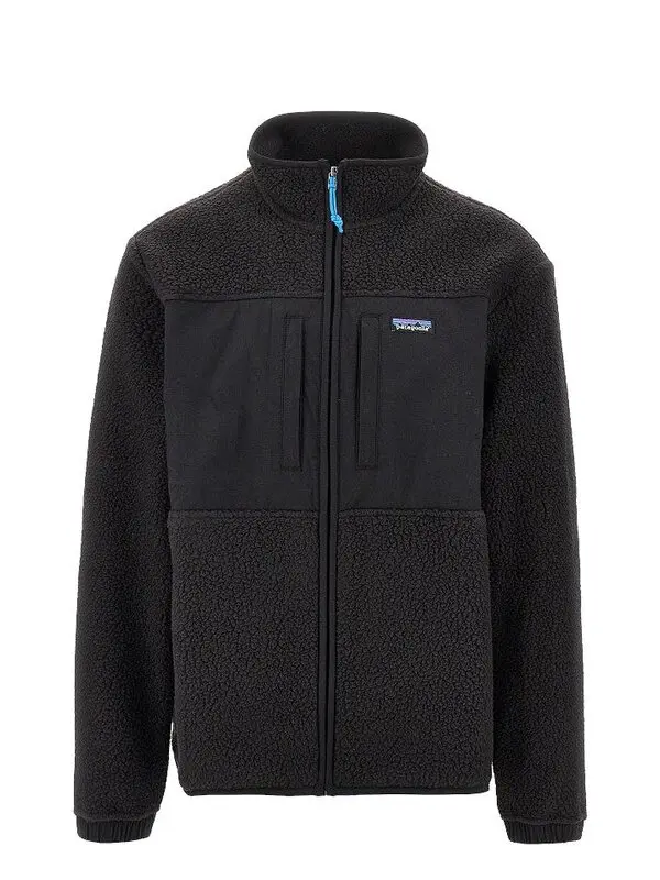 Patagonia Retro Patch Fleece Jacket - Black