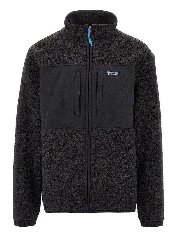 Patagonia Retro Patch Fleece Jacket - Black