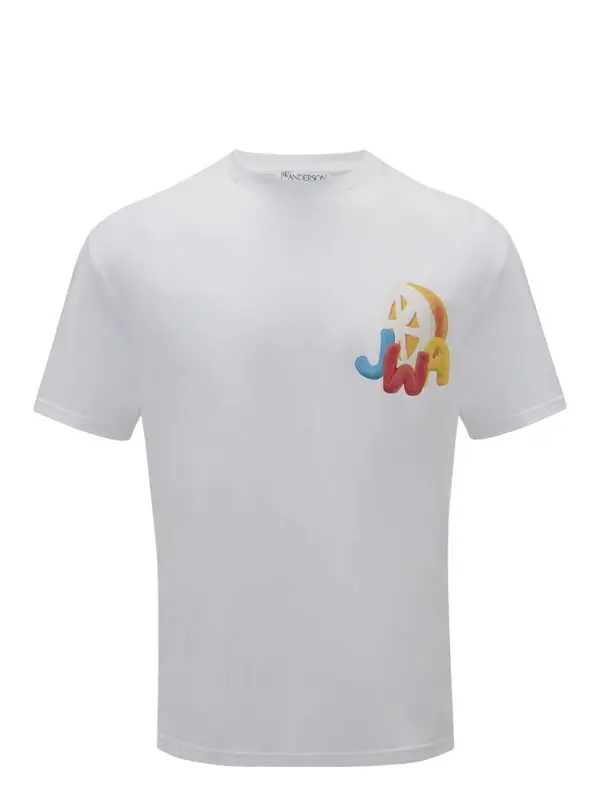 J.W.ANDERSON Jw Anderson Jwa Orange Printed T-shirt - Gray