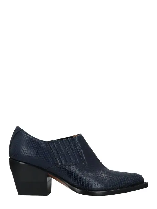 Chloé Minimal Denim Ankle Boots - Blue