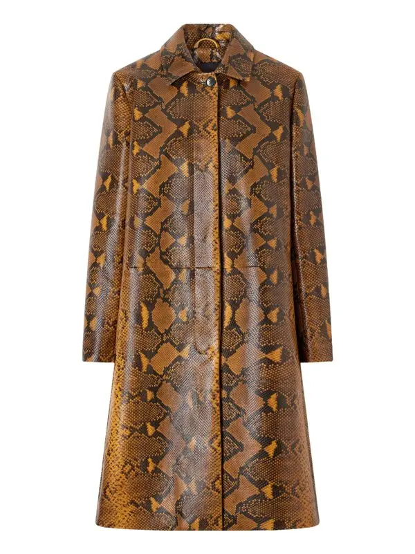 Proenza Schouler Snake-effect Leather Coat - No