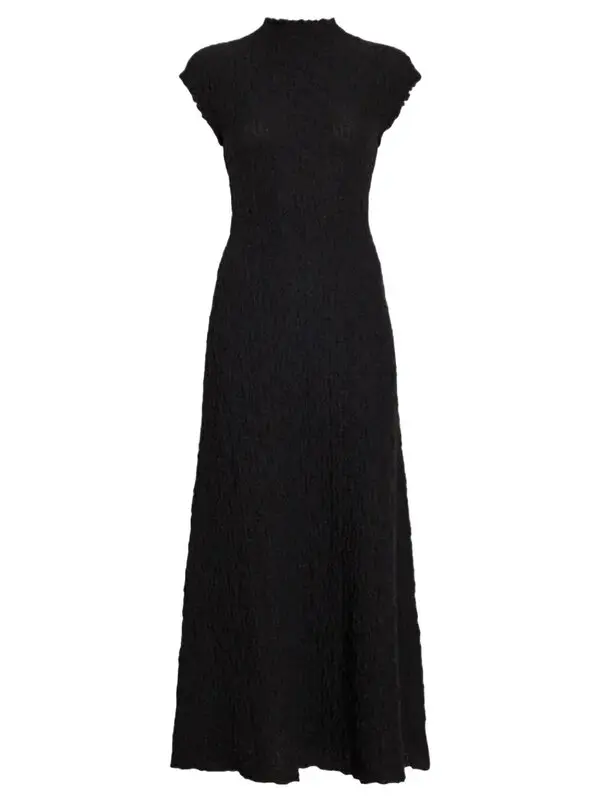 Philosophy Di Lorenzo Serafini Jacquard Turtleneck Dress - Black