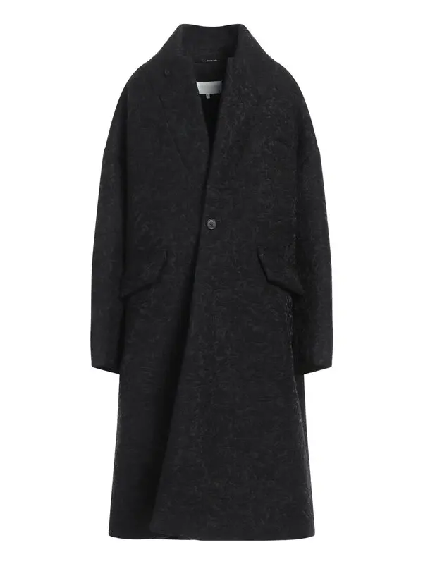 MAISON MARGIELA Minimal Single-breasted Coat - Black