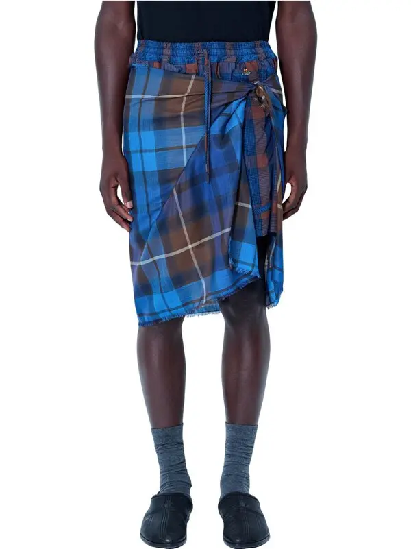 VIVIENNE WESTWOOD Chippendale Boxing Shorts - Blue