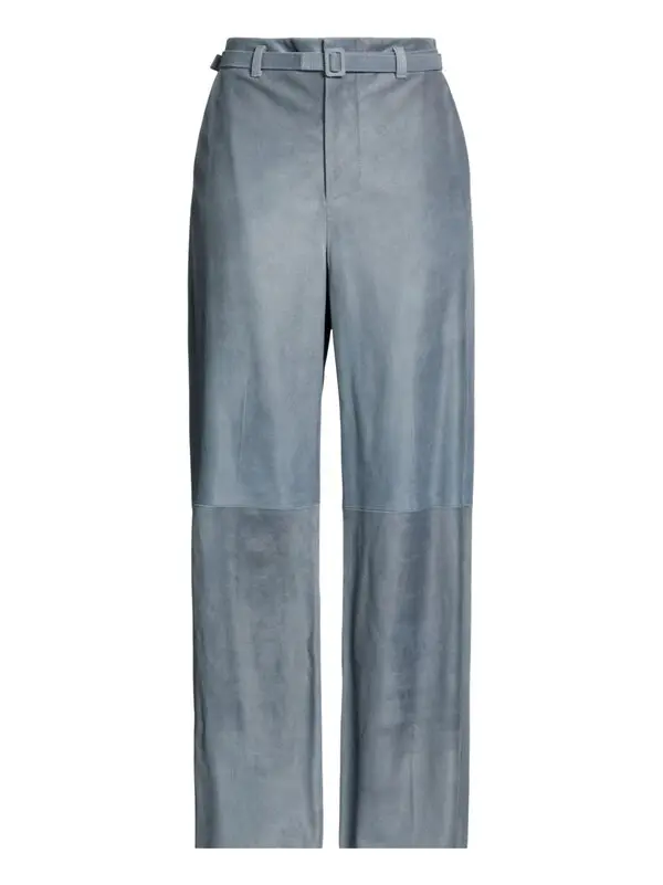 Marni Solid Wide-leg Trousers - Grey