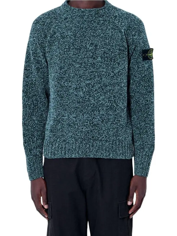 Stone Island Crew-neck Knit Top - Blue