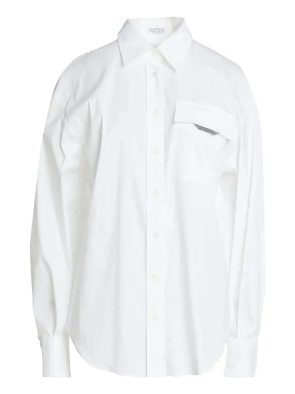 Brunello Cucinelli Poplin Shirt - White