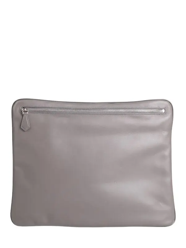 Dolce & Gabbana Largesize Leather Clutch - Grey