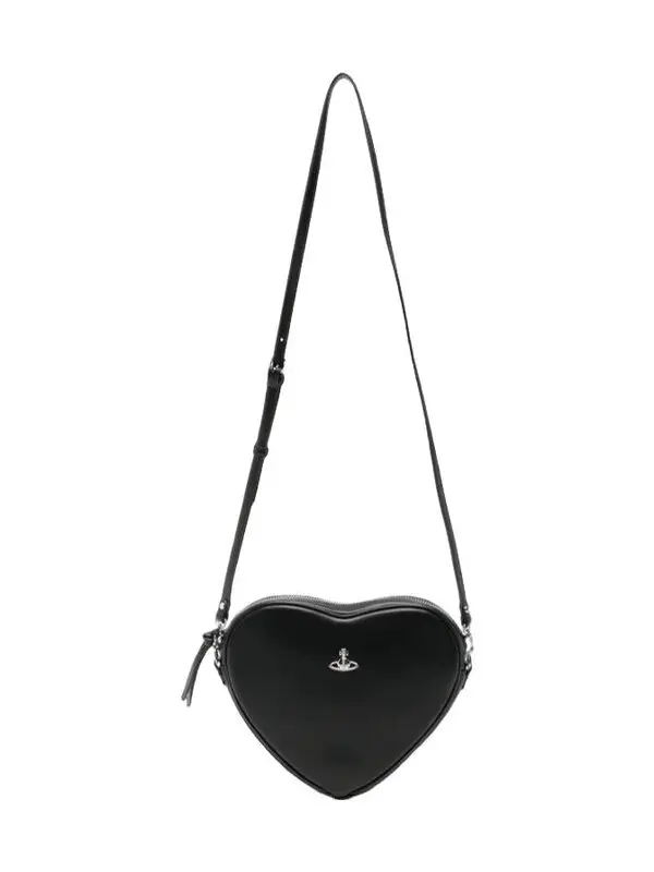 VIVIENNE WESTWOOD Alexa Heart Shoulder Bag - Black