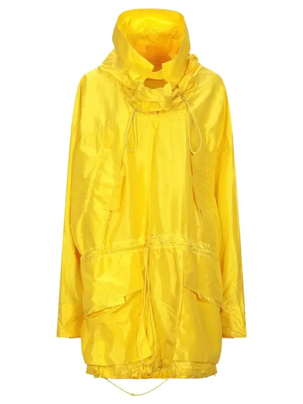 MAISON MARGIELA Solid Colour Silk Dress - Yellow