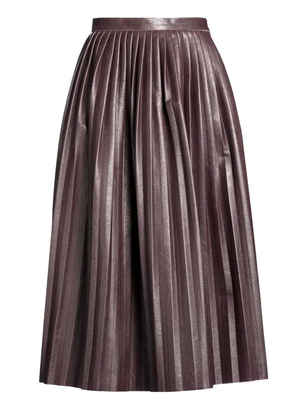MAISON MARGIELA Solid Color Pleated Skirt - No