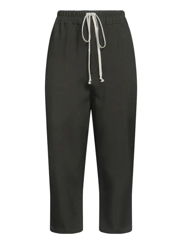 Rick Owens Solid Color Casual Trousers - Green