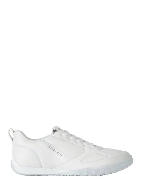 Givenchy Glide Sneakers In Leather - White/grey