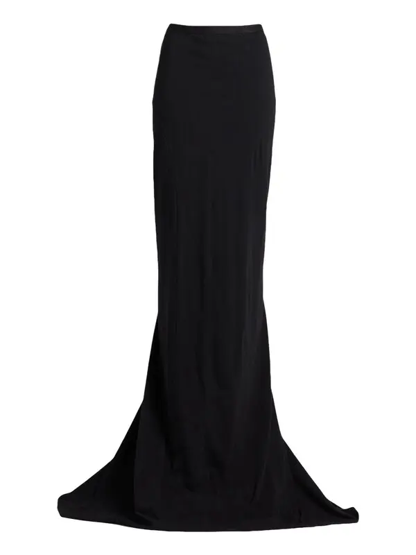 Rick Owens Minimalist Asymmetric Skirt - Black
