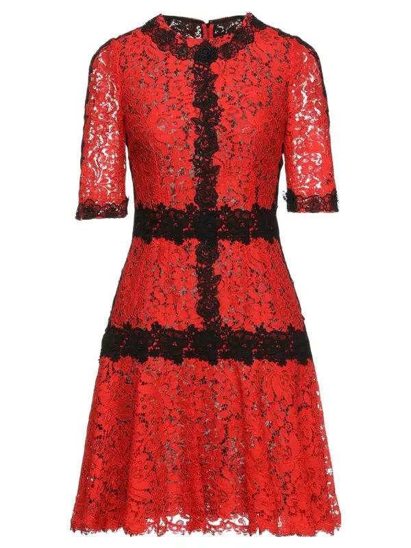 Dolce & Gabbana Lace Dress - Red