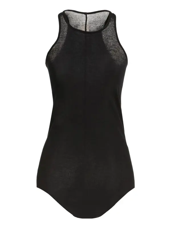 Rick Owens Sleeveless Jersey Top - Black