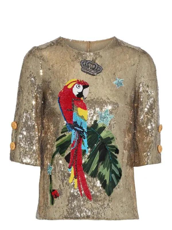 Dolce & Gabbana Printed Tops - Brown