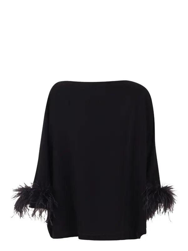 GIANLUCA CAPANNOLO Feather-trimmed Top - No