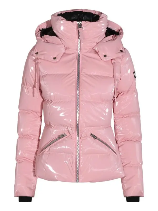 Mackage Madalyn Glossy Hooded Down Jacket - Pink