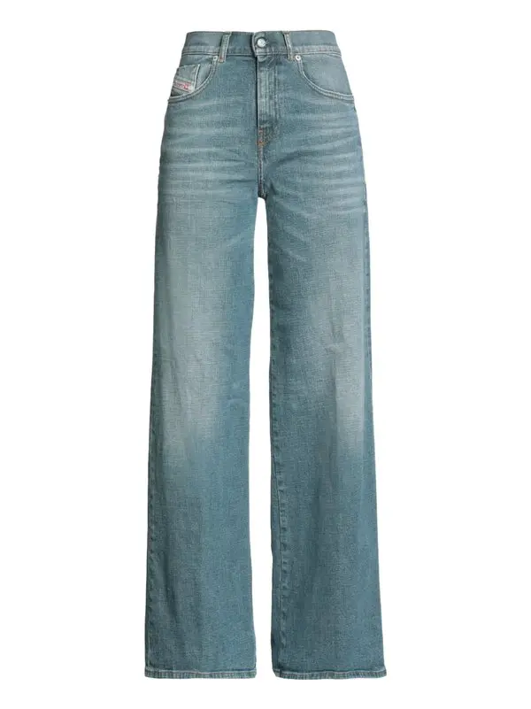 DIESEL® 1978 D-akemi Wide-leg Denim Trousers - Blue