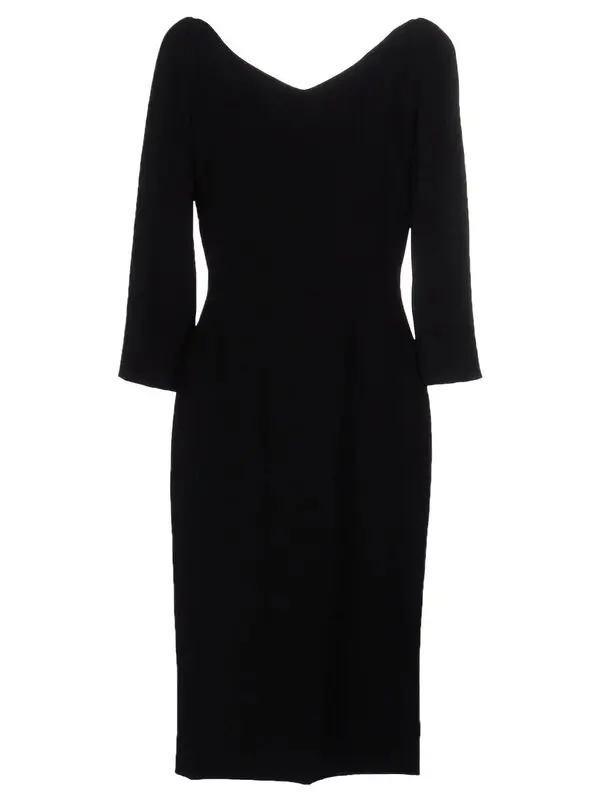 Dolce & Gabbana Dolce Gabbana Midi Dress - Black