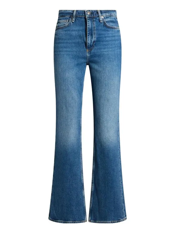 Rag & Bone Denim Flared Trousers - Blue