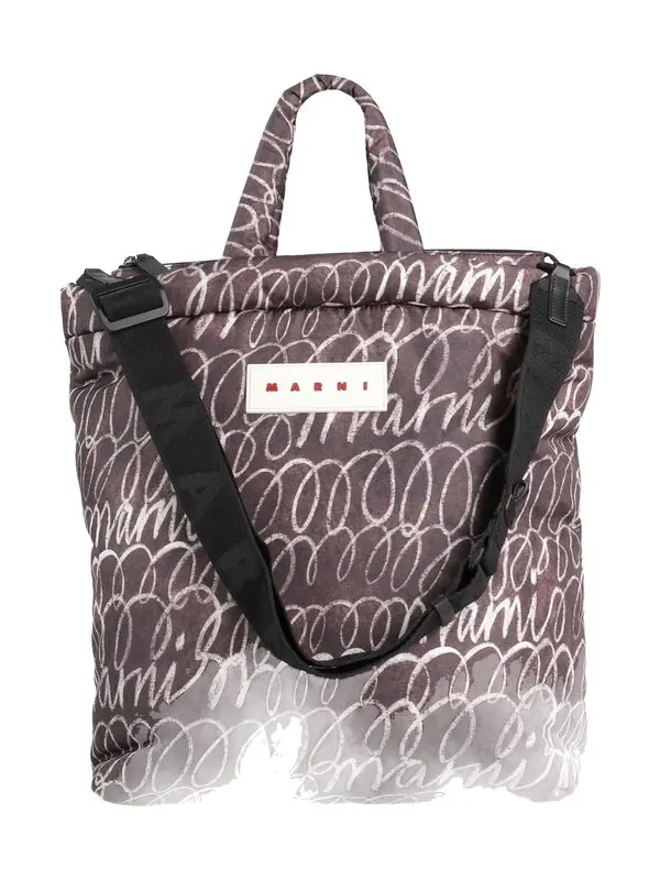 Marni Two-tone Medium Shopper Bag - Grey