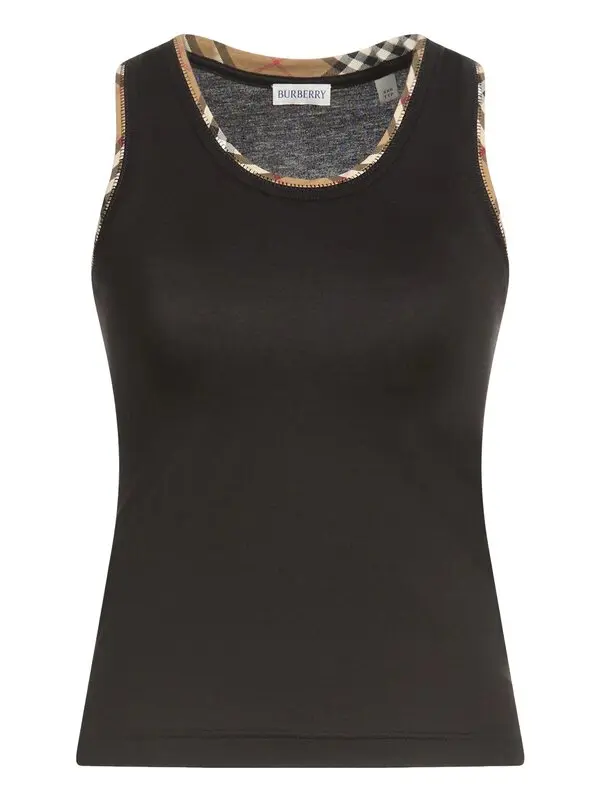 Burberry Solid Color Vest - Black