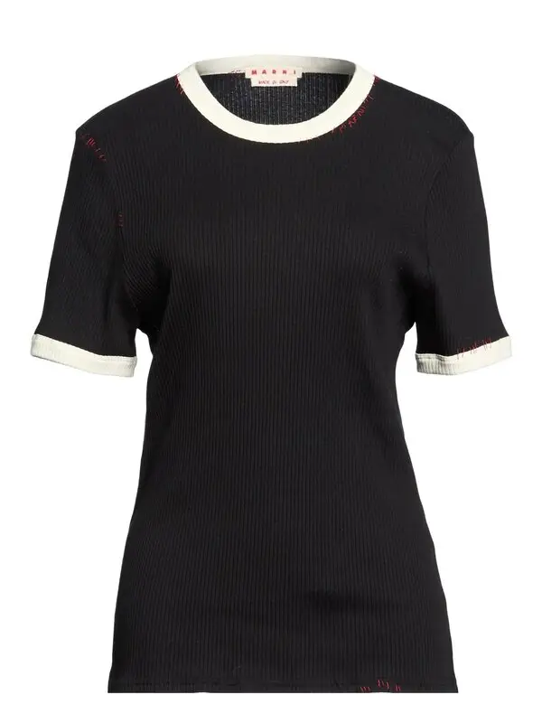 Marni Solid Color T-shirt - Black