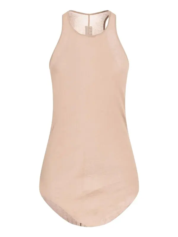 Rick Owens Solid Color Sleeveless Bodysuit - Brown
