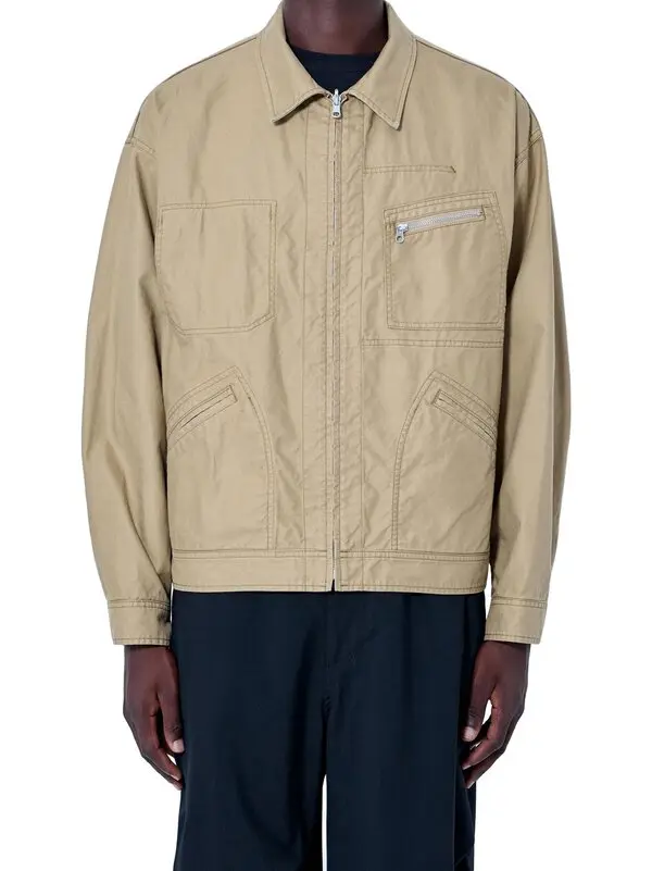 Comme Des Garçons Long-sleeve Zip-up Jacket - Beige