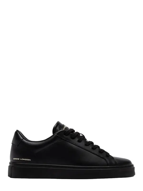 CRIME LONDON Lace-up Low-top Casual Sneakers - Black