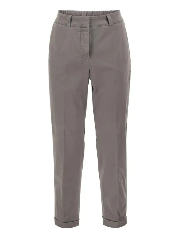 Peserico Casual Trousers With Belt Loops - Gray