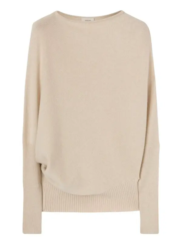 Agnona Long-sleeved Pullover Sweater - Beige