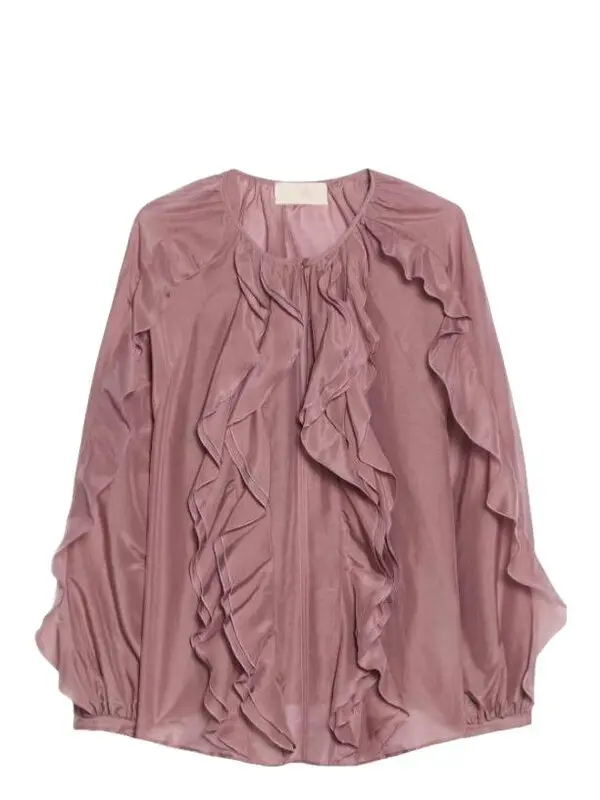 IBLUES Ruffled Shirt - Lavender