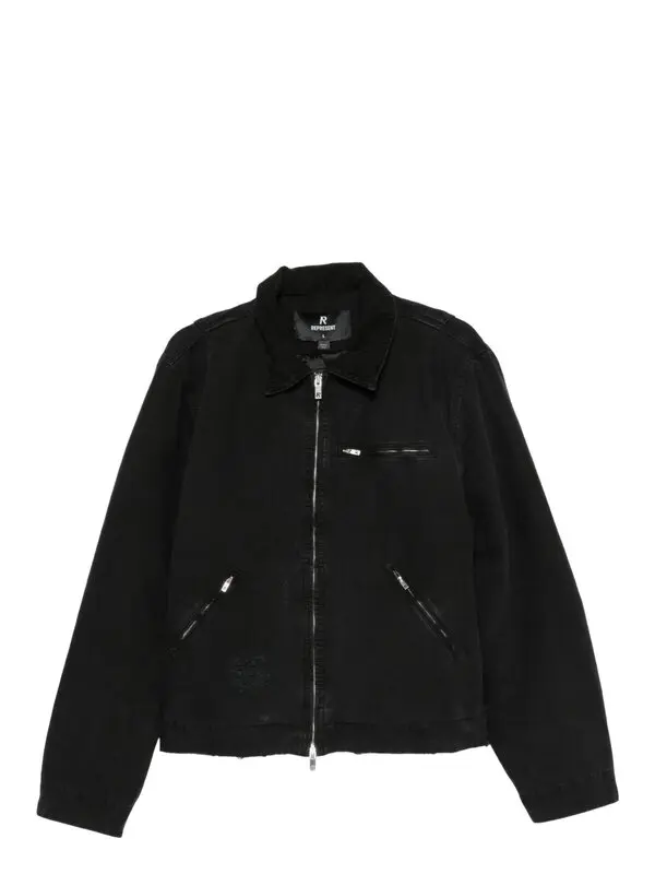 REPRESENT Long-sleeve Casual Jacket - Black