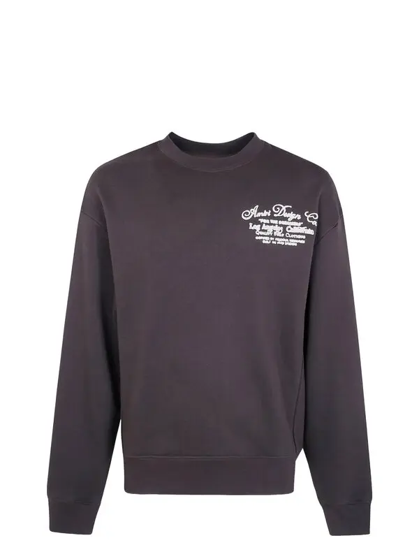 Amiri Vintage Script Print Sweatshirt - Brown