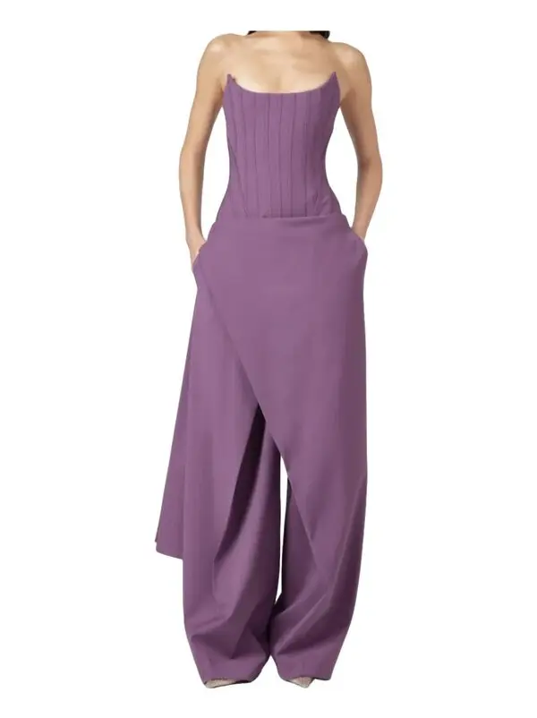 Giuseppe Di Morabito Wide-leg Casual Trousers - Purple
